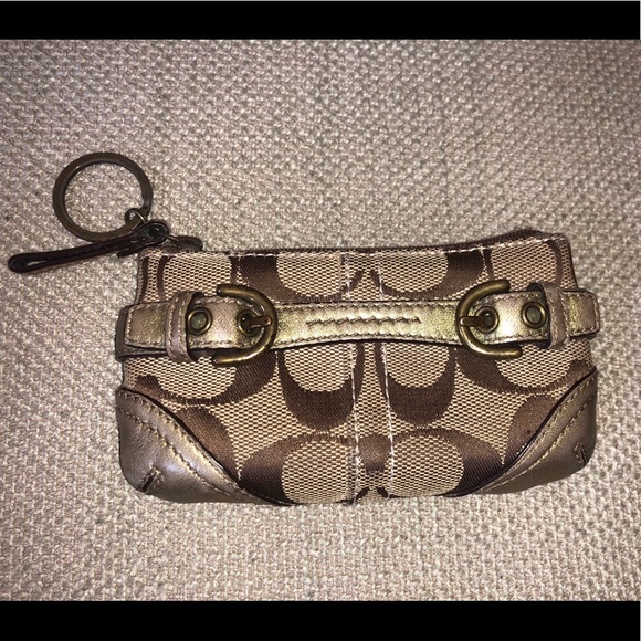 Coach | Bags | Coach Classic Signature Large Card Case Coin Purse ...